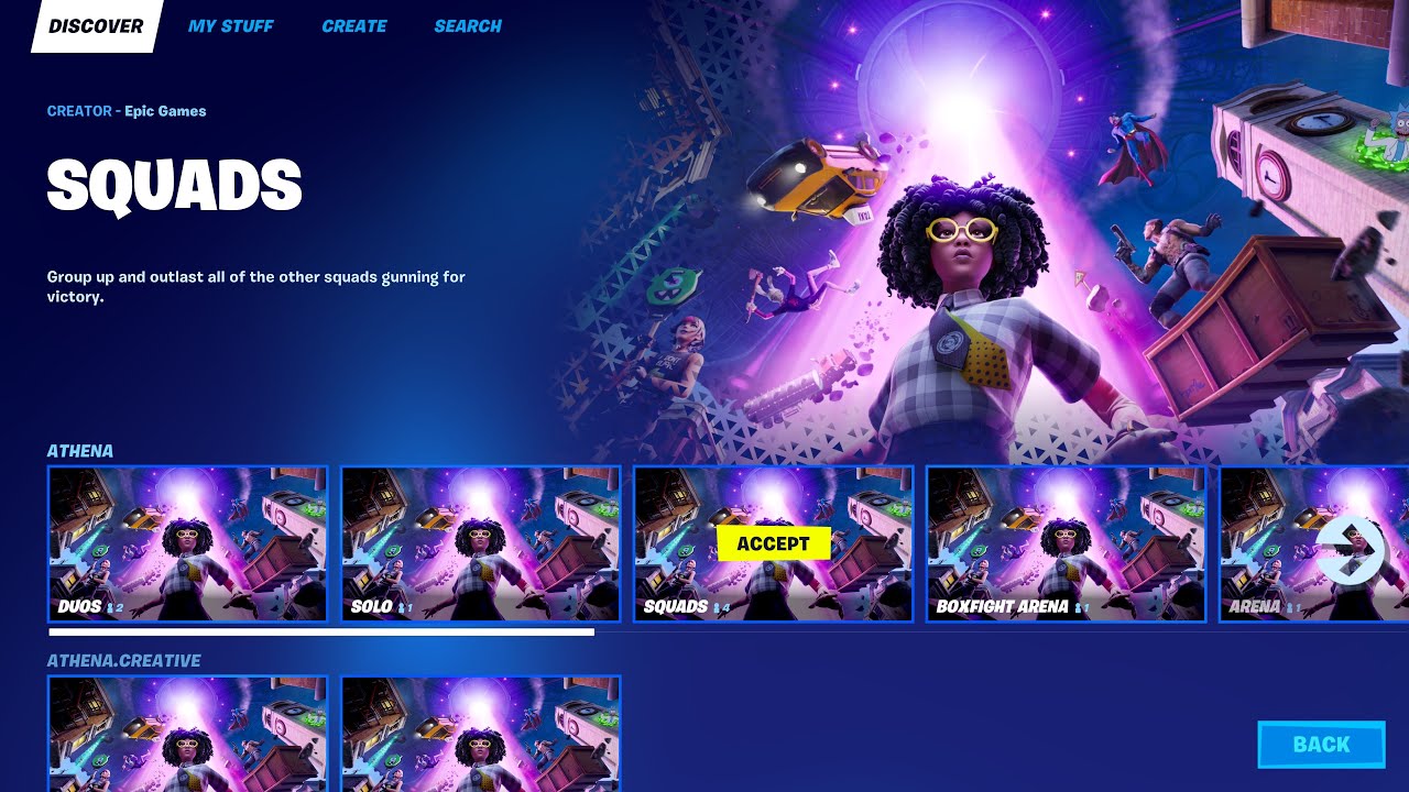 New Menu Mode Selection in Fortnite 17.20 ! Fortnite Season 7 - YouTube