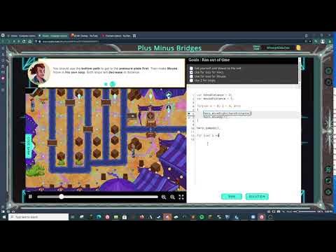 Ozaria - Javascript - Chapter 3 - Module 2 - Plus Minus Bridges - YouTube