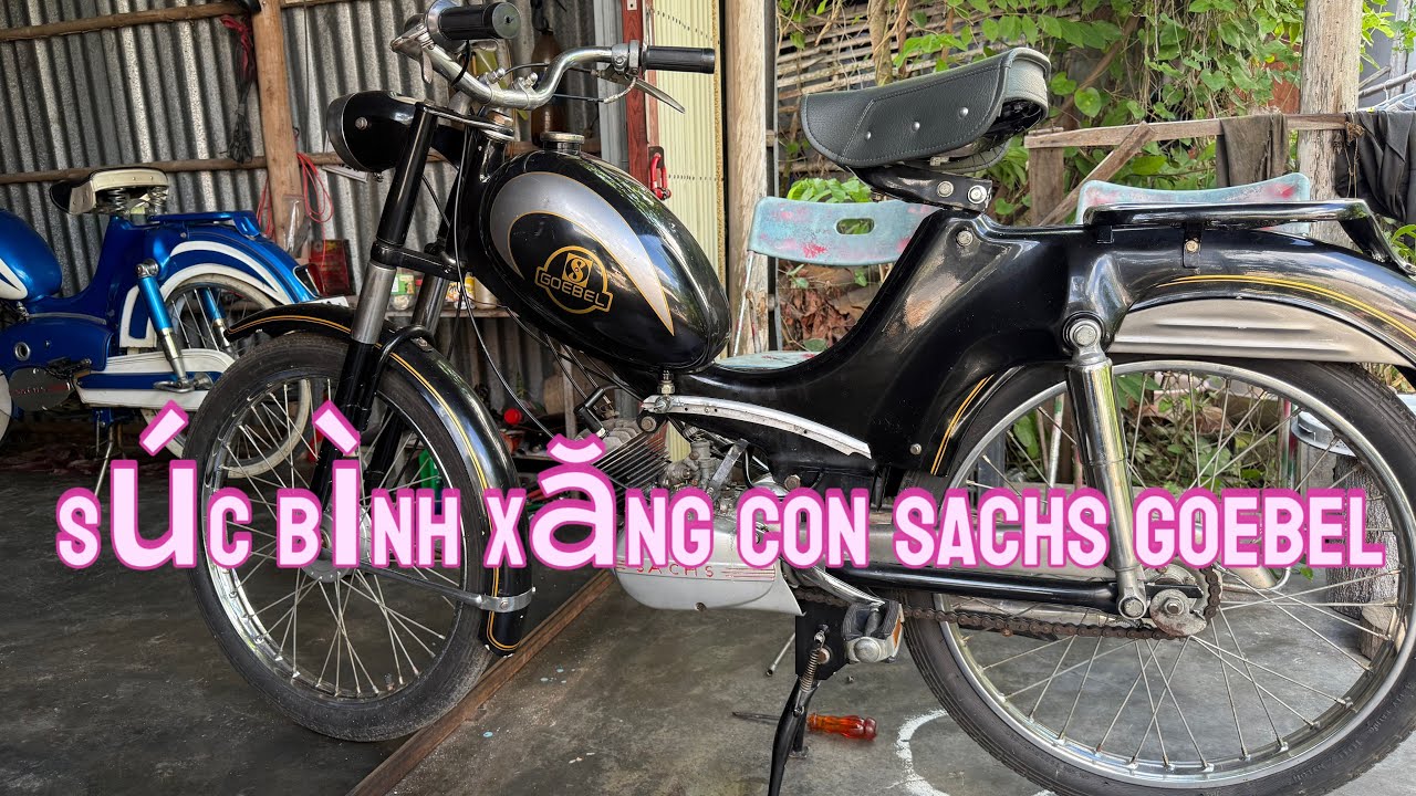 Chia sẻ cách vệ sinh súc bình xăng con xe sachs goebel - YouTube