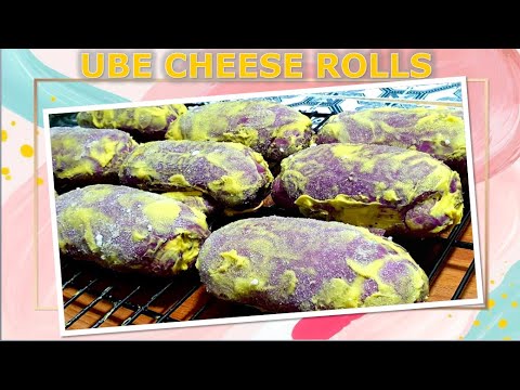 UBE Cheese Rolls - Purple Yam & Cheese Bread Recipe - YouTube