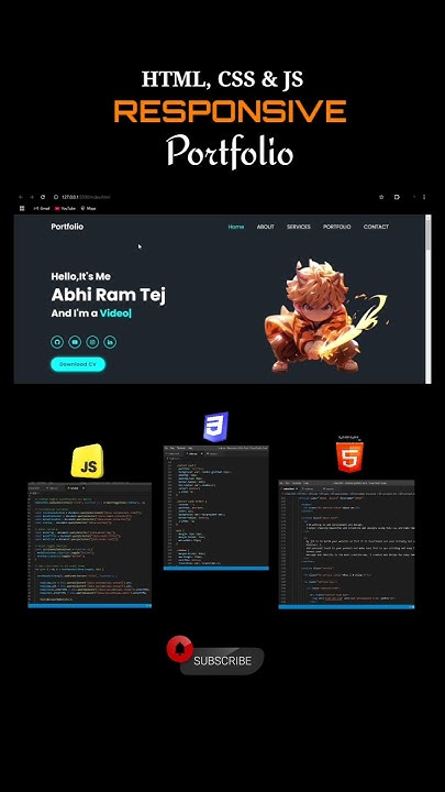 Responsive Portfolio Webdesign Responsivewebdesign Html Css Javascript Frontend Ai