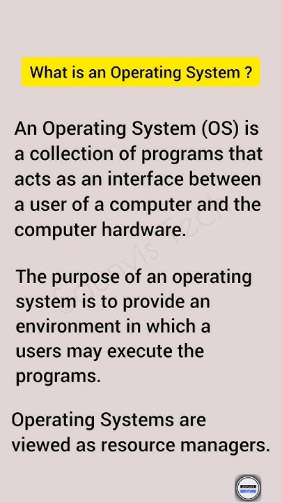 What Is Operating System | Os Definition | Programming Language | # 