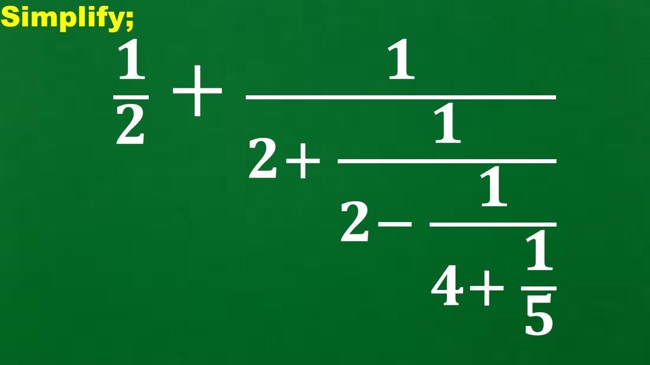 Basic Mathematics || Simplification || Can You Simplify This?? - YouTube