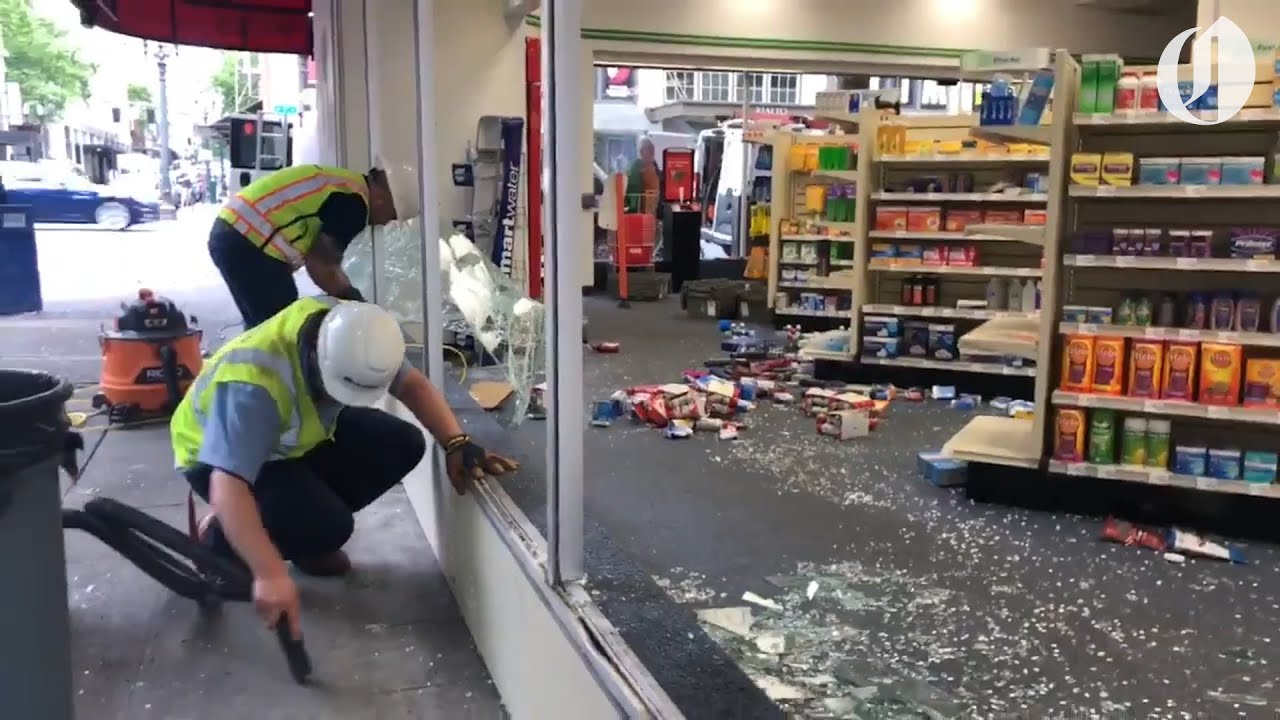 Aftermath of protests in Portland over death of George Floyd - YouTube