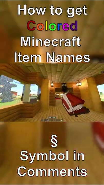 How to Get Colored Item Names in Minecraft #Shorts - YouTube