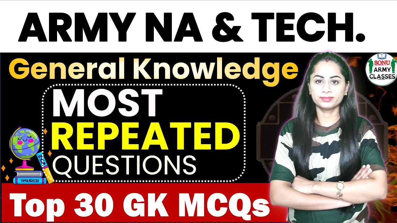 🎯General knowledge Questions for army exam || Army Nursing Assistant ...