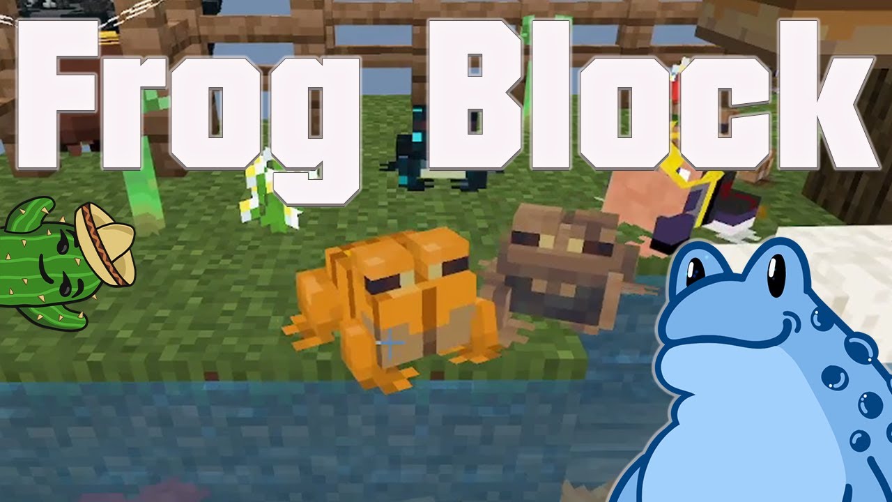 FROG BLOCK | Bedrock Let's Play - Frogs are PISSING me off Today - YouTube