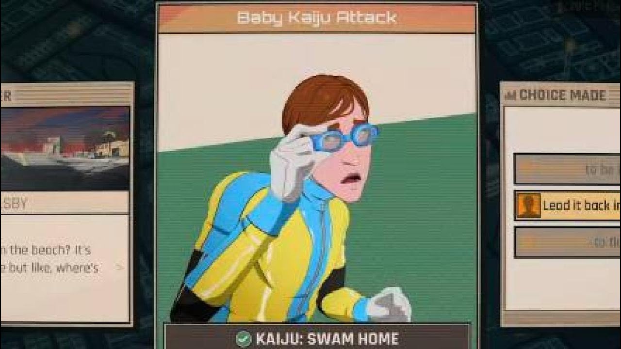 Dispatch Waterboy become a hero during baby kaiju attack - YouTube