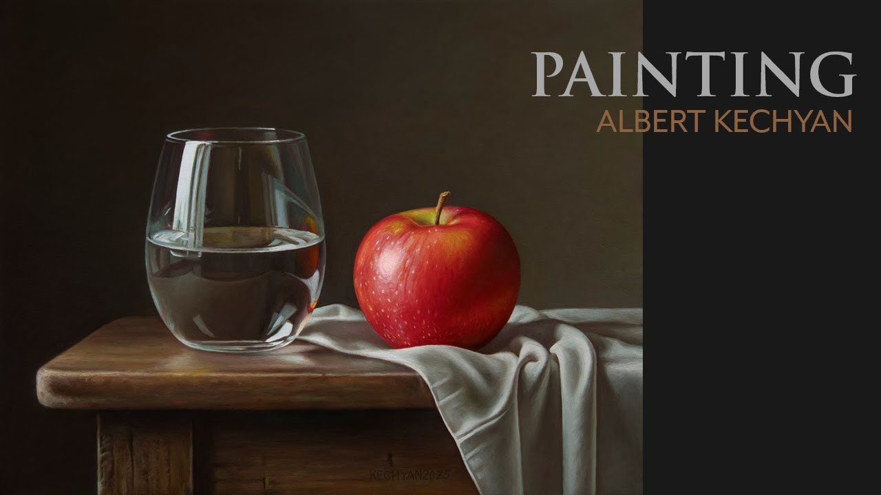 Still Life - Apple with a glass - Part 1 - YouTube