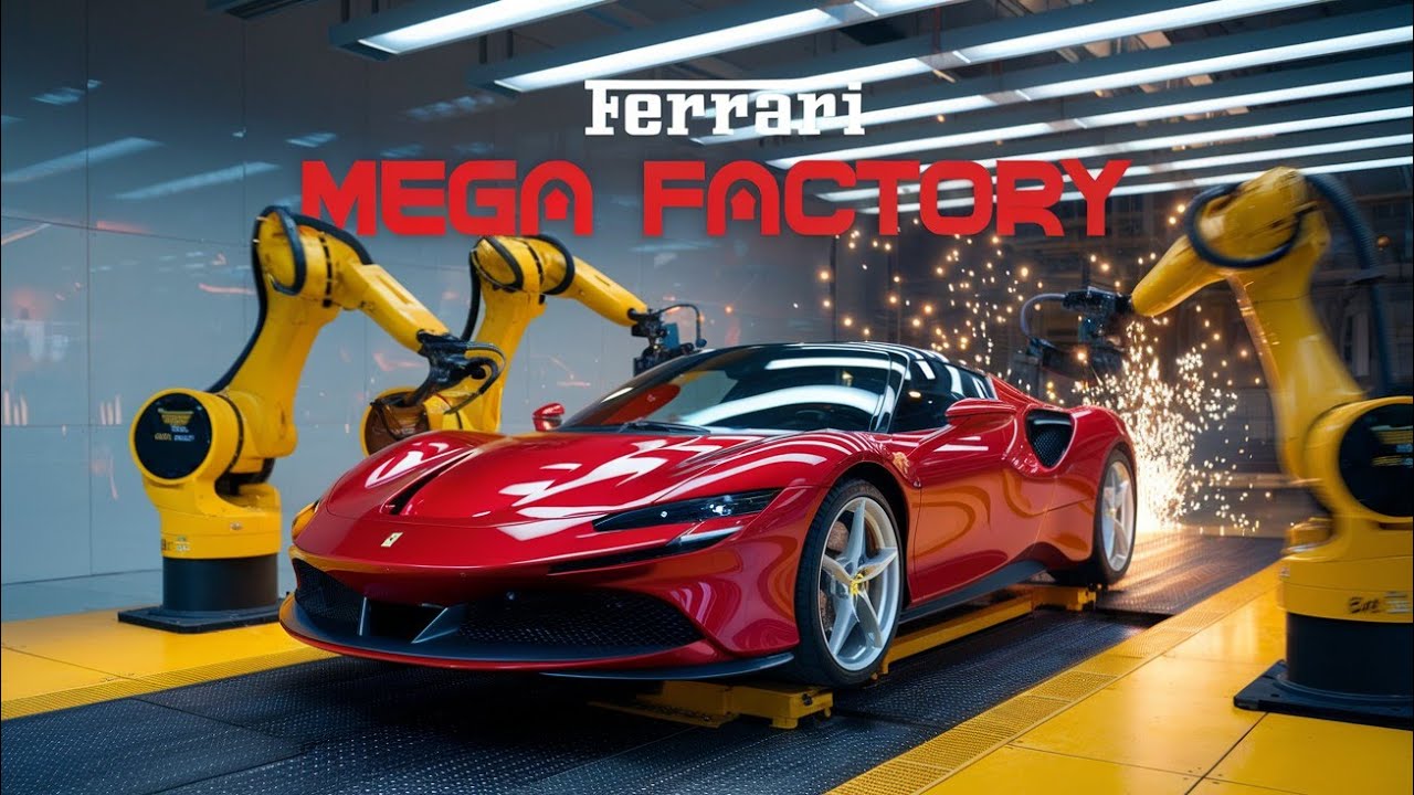 Inside Ferrari's Mega Factory: The Making of Supercars!#Ferrari # ...