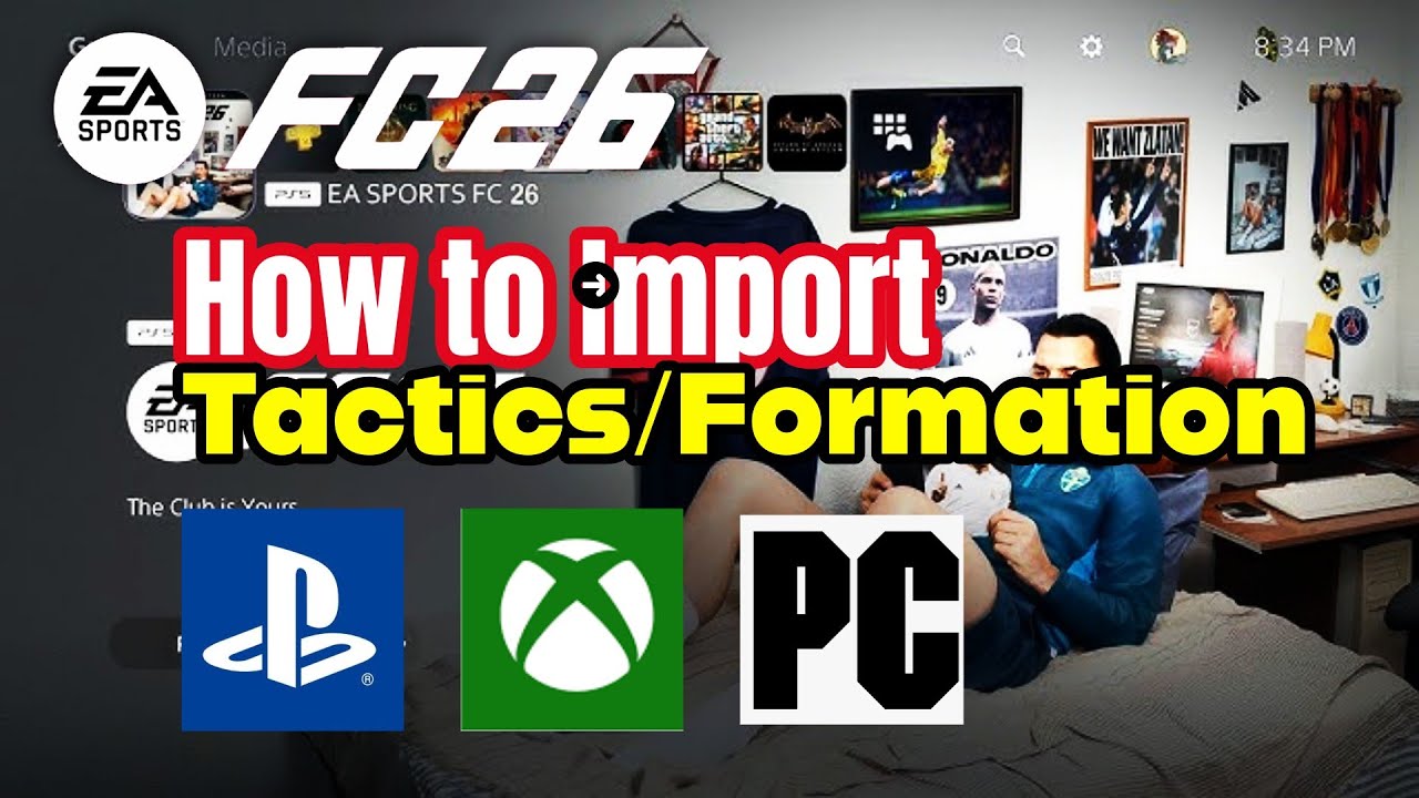 FC26 : How to Import Custom Tactics / Codes to your own team in FC26 ...