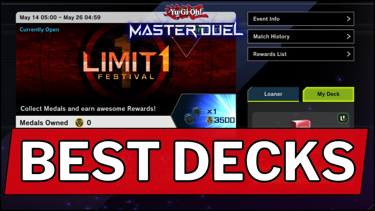 Play THESE Decks for Limit 1 Festival - BEST DECKS ... - YouTube