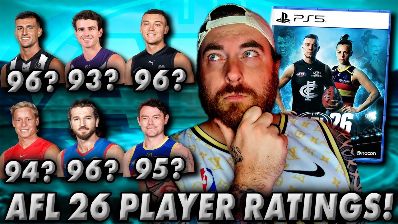 AFL 26 PLAYER RATINGS COMPARED TO AFL23?! #AFL26 - YouTube
