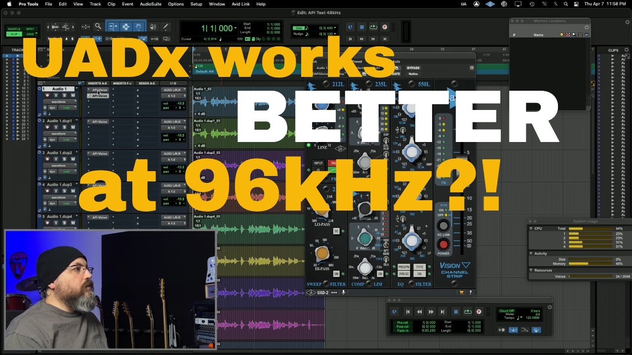 UADx Spark Plugins at 48kHz, 96kHz on M1 Mac - Real UA Native CPU Test ...