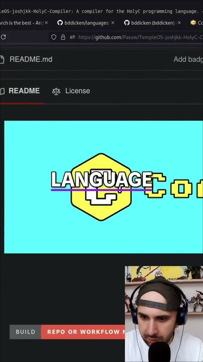 Orhun discovers HolyC-rs - YouTube