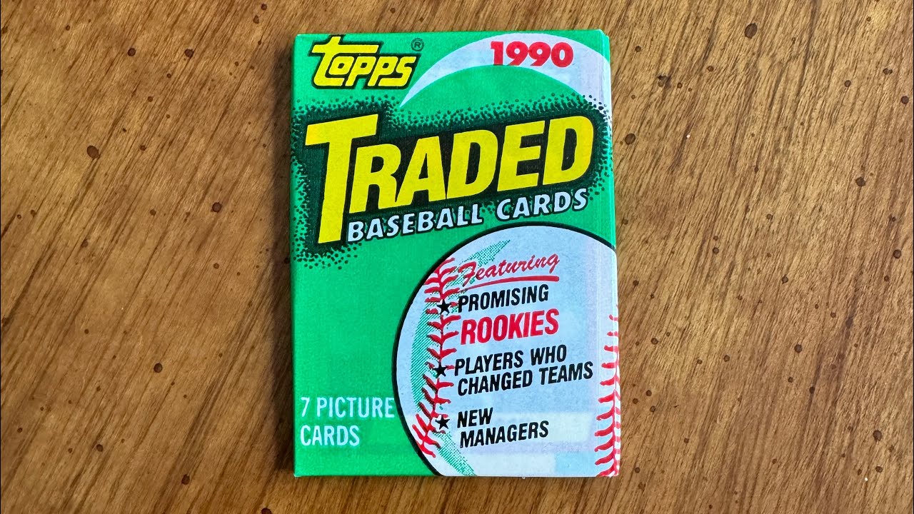 1990 Topps Traded Baseball Cards Wax Pack Opening Rip - Youtube
