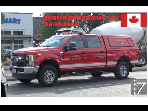 District of North Vancouver Fire & Rescue - Duty Chief Responding - YouTube