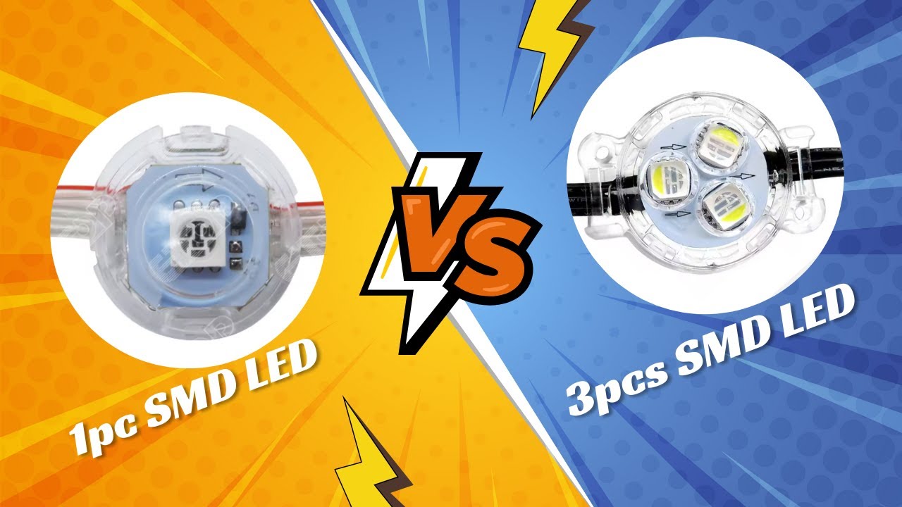 Permanent Outdoor Lights Comparison--1pc SMD LED vs. 3pcs SMD LEDs ...