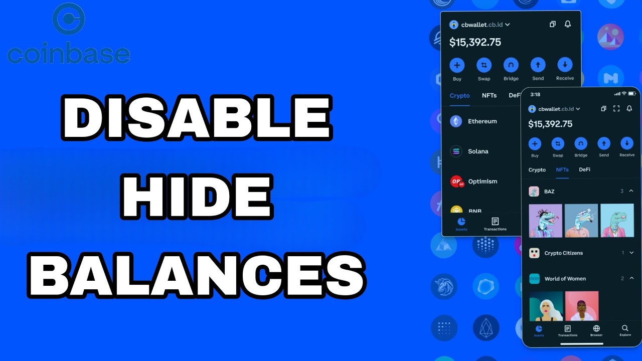 How To Disable Hide Balances On Coinbase App - YouTube