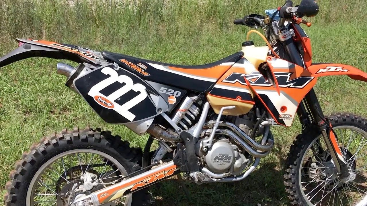 Test 2001 KTM EXC 520 Top Speed Fast Smooth Ride Passed - YouTube
