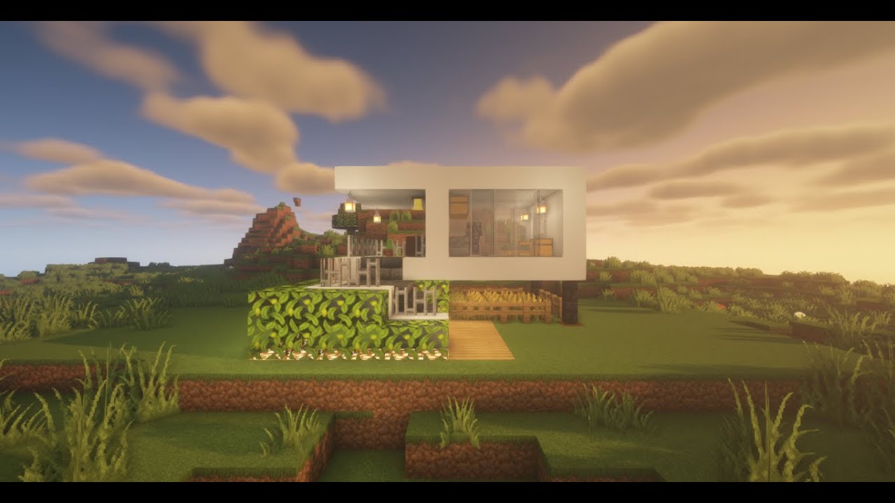 Minecraft Modern Small House Tutorial 2 - YouTube