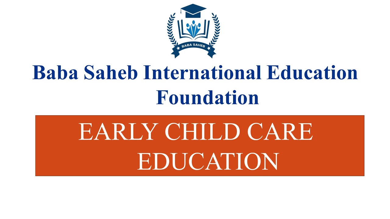 Early Childhood Care & Education Class 1 | Baba Saheb International ...