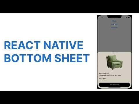 React Native Bottom Sheet with Back Drop from Scratch using Reanimated 2 and Gesture Handler ...