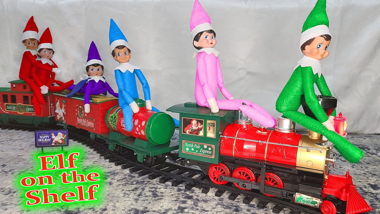 Prankster Elf on the Shelf Takes Rides the Train!!! Day 20! - YouTube