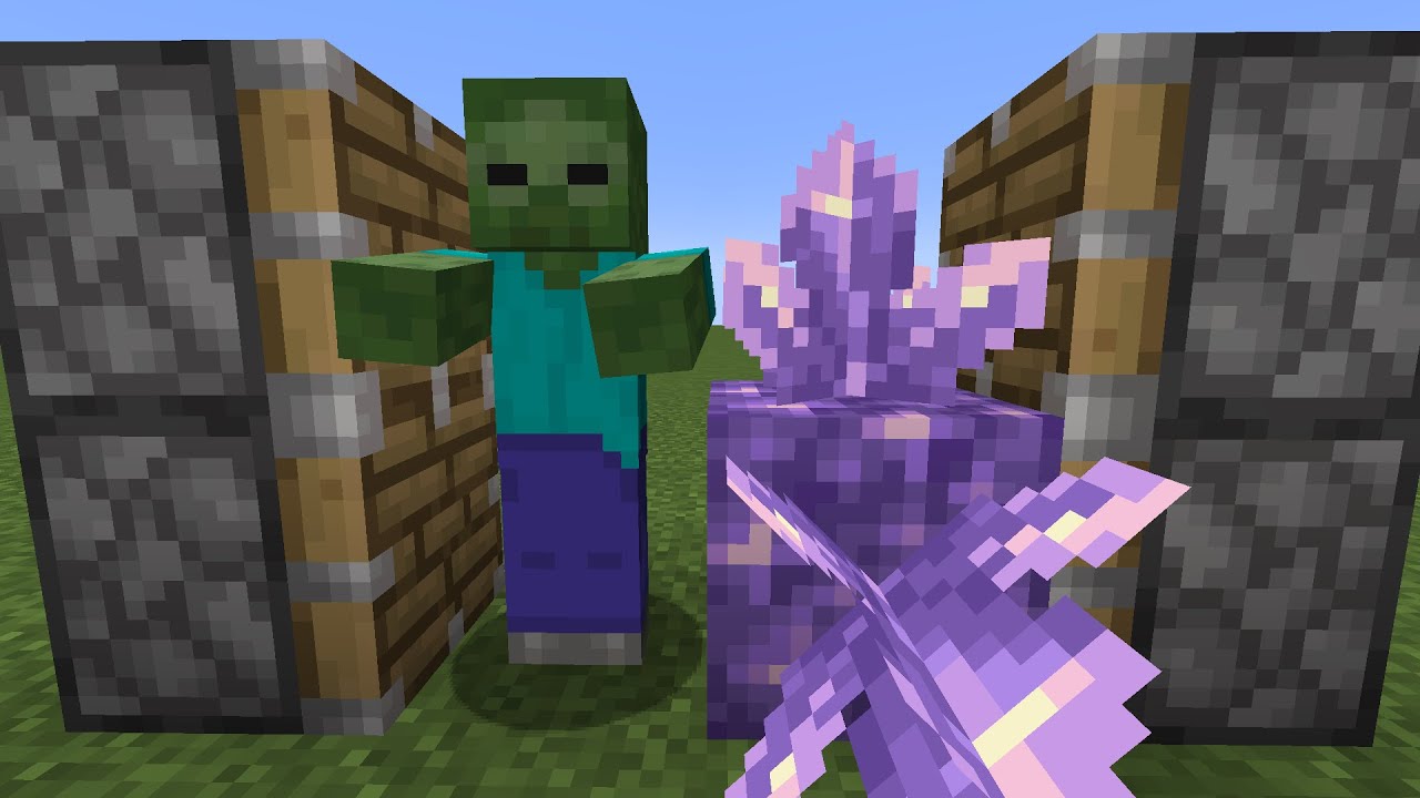 Zombie + Amethyst =??? #minecraft - YouTube