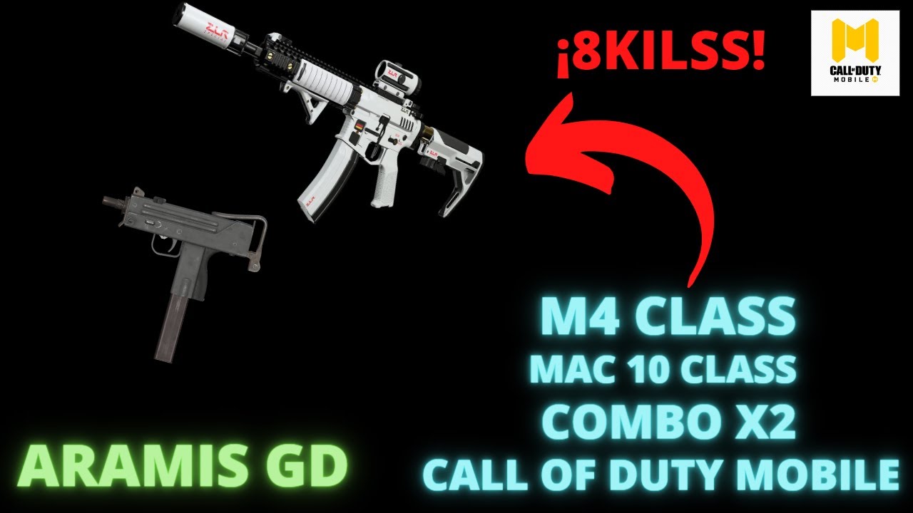 The best combo for batlle royale m4 class y mac10 class cod mobile - YouTube
