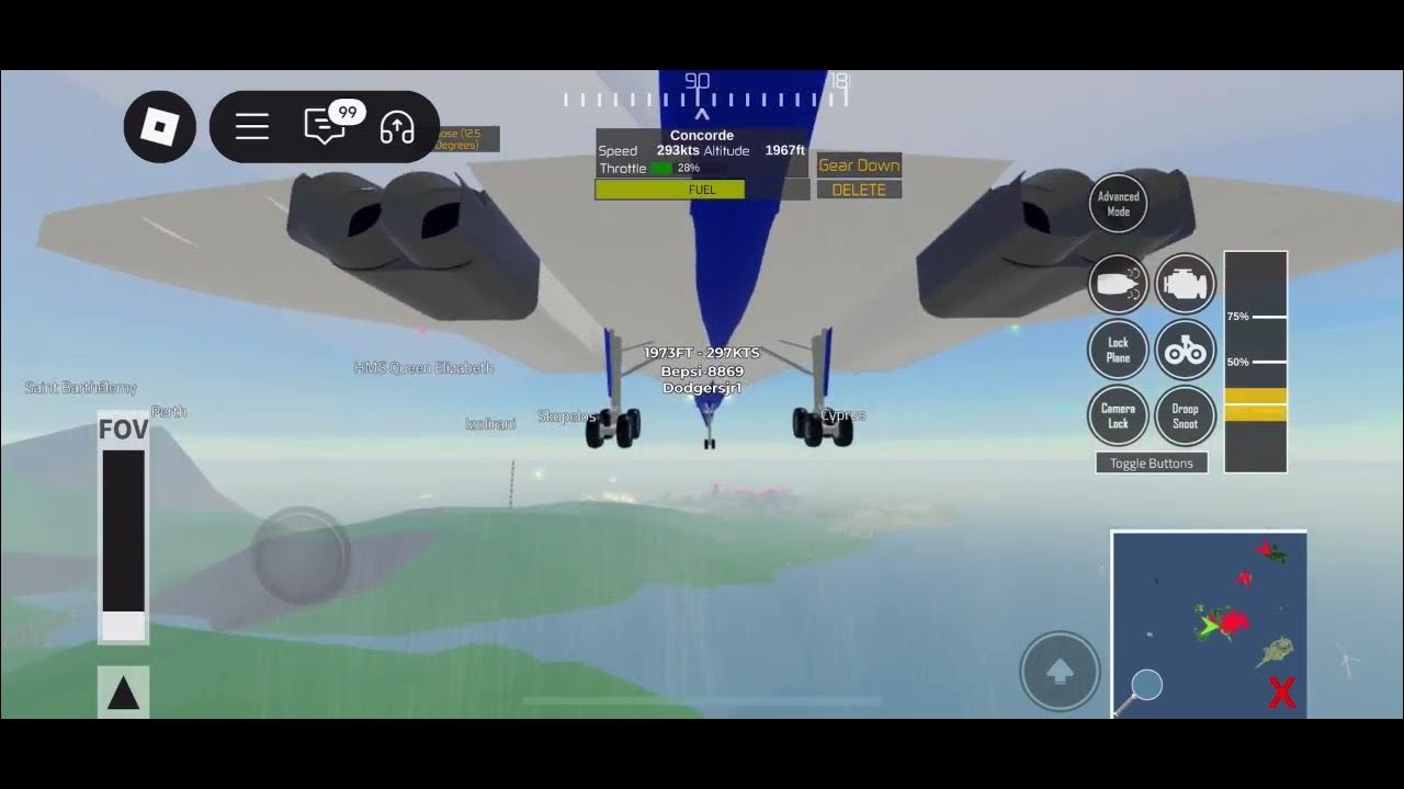 Concorde flight in PTFS [Roblox] - YouTube