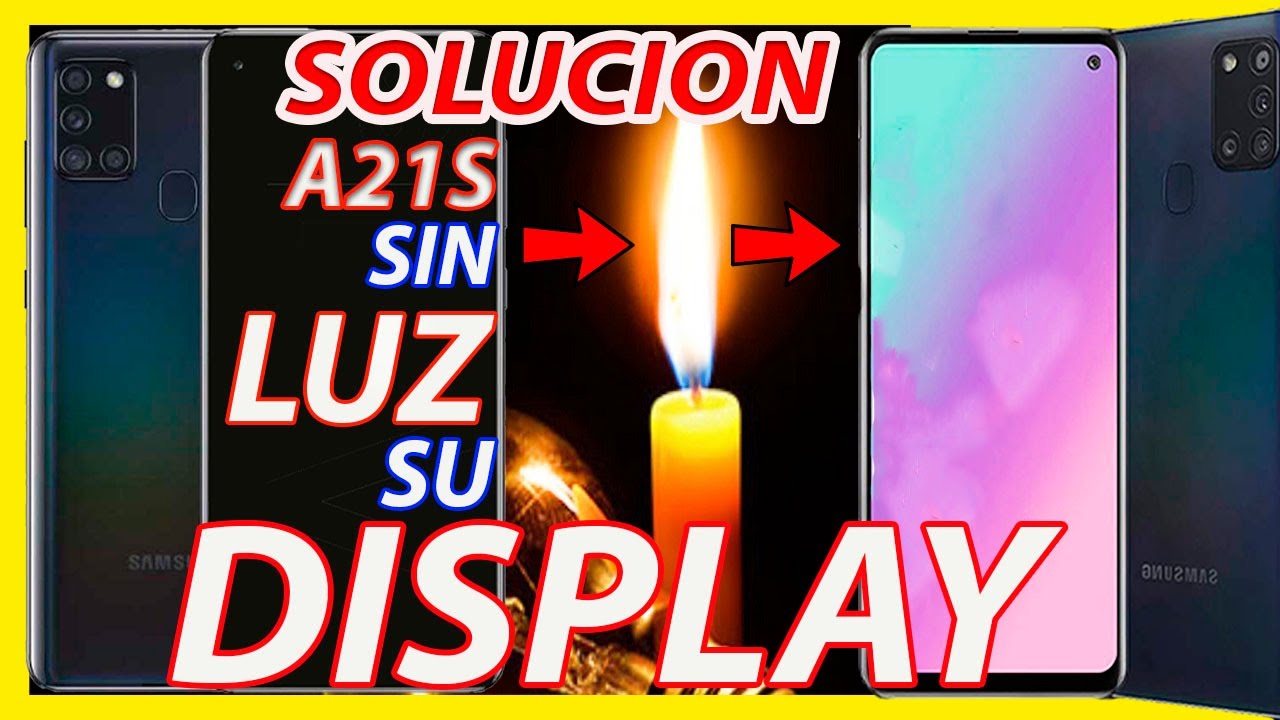 Samsung A21S no da luz en el display/pantalla sin iluminación sin backlight - YouTube