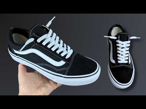 HOW TO LACE VANS OLD SKOOLS (BEST WAY!)