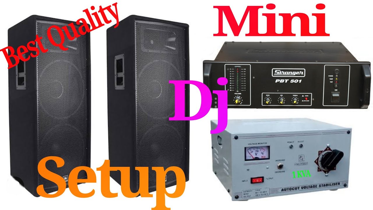 Mini dj setup, mini sound system - YouTube
