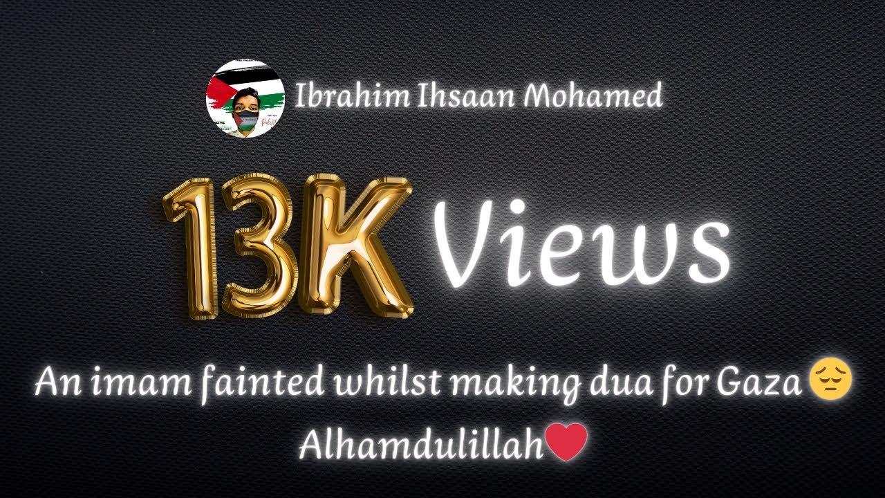 New | An imam fainted whilst making dua for Gaza 😔 - YouTube