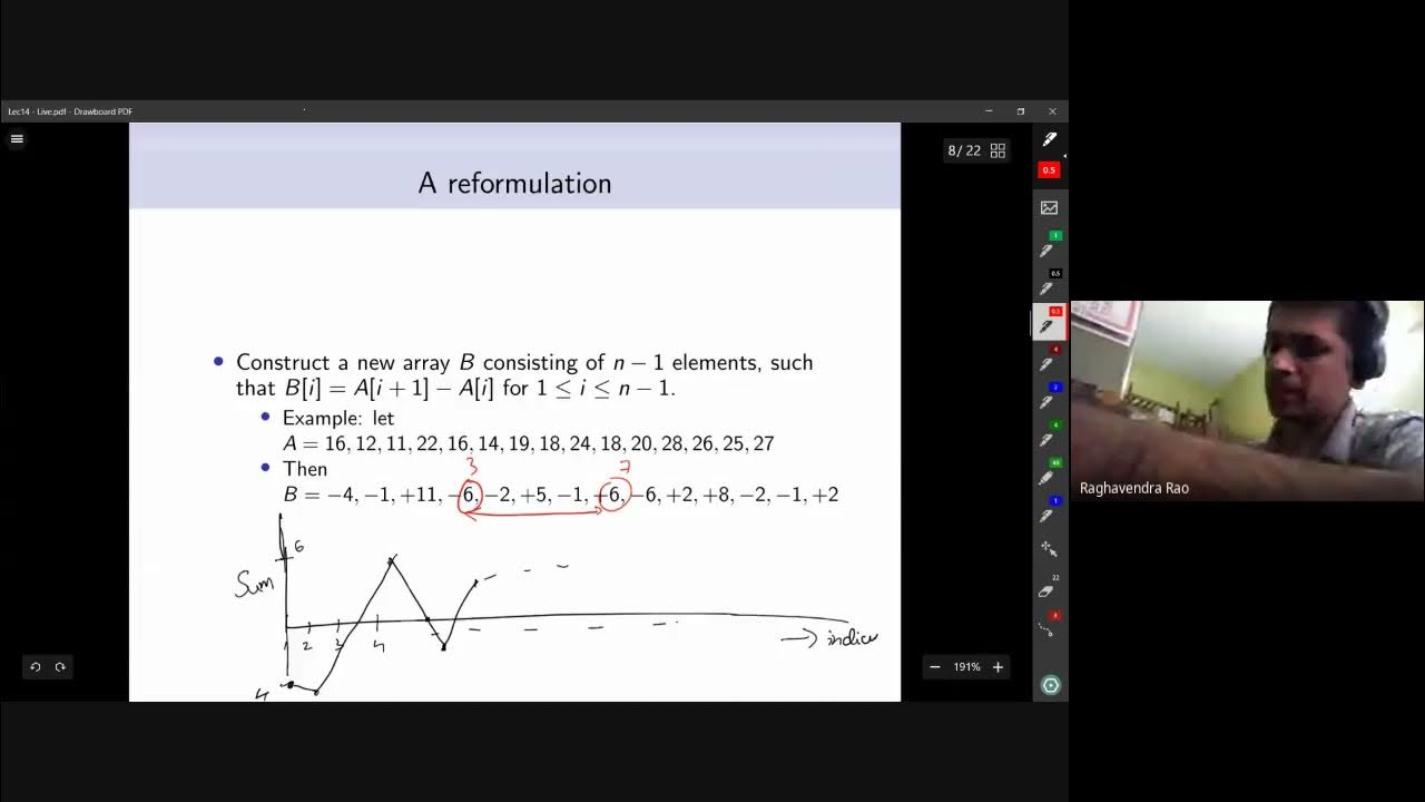 CS5800 ADSA | Lec 13 | Maximum sum subarray problem– part 2, Divide and conquer strategy ...
