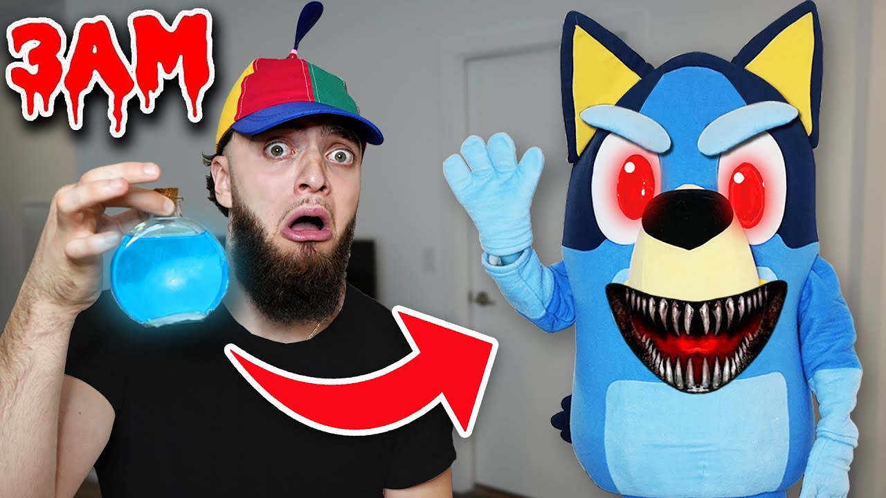 DO NOT ORDER CURSED BLUEY POTION AT 3AM!! (I TURNED INTO BLUEY) - YouTube