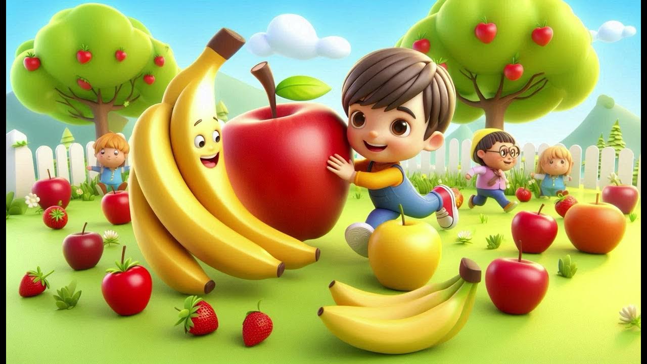 "Apples and Bananas 2 | Fun Vowel Song for Kids" - YouTube