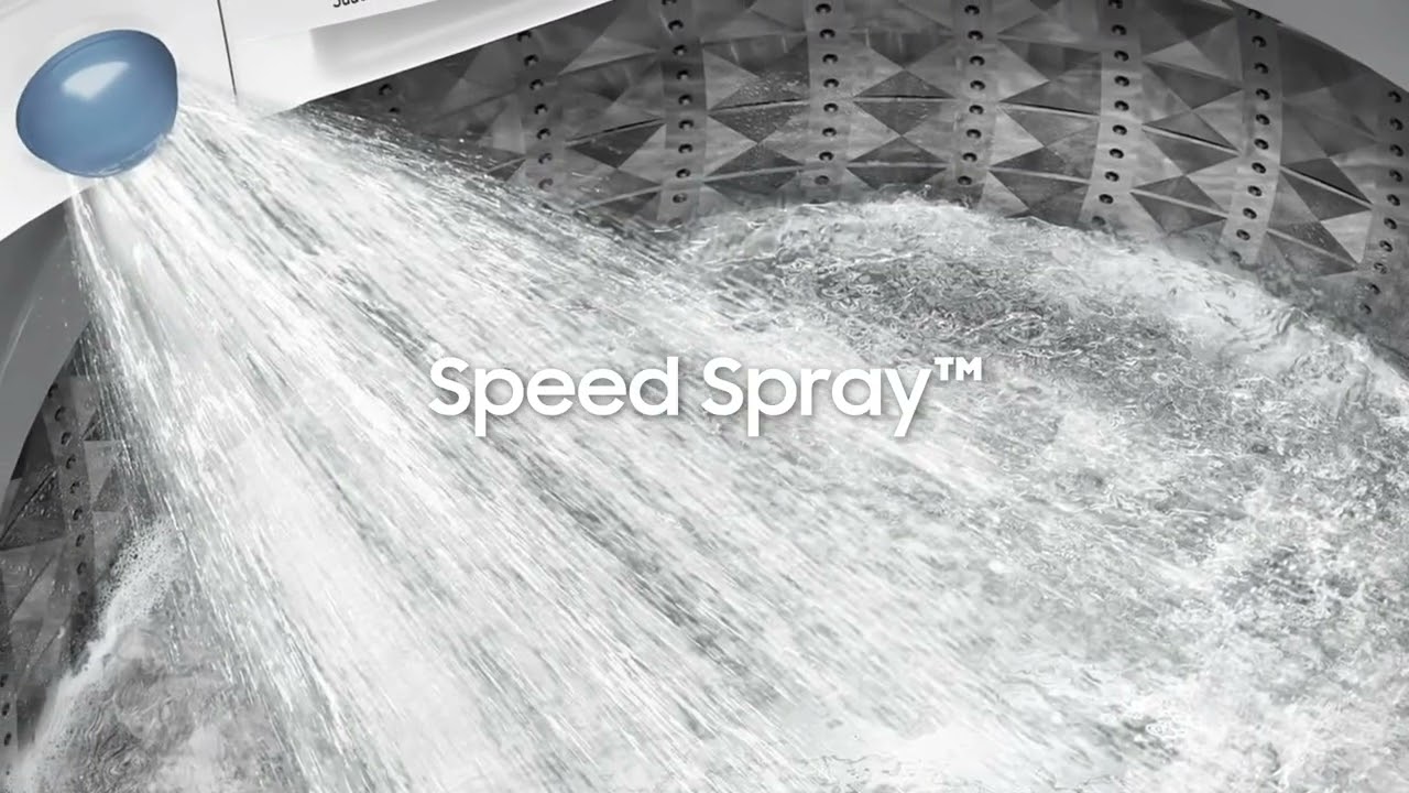 Samsung Lavadora con Speed Spray y Aqua Saving - YouTube