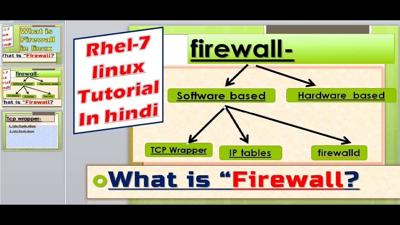 Firewall In Linux In Hindi PART 1 YouTube Firewall In Linux In Hindi PART 1 YouTube