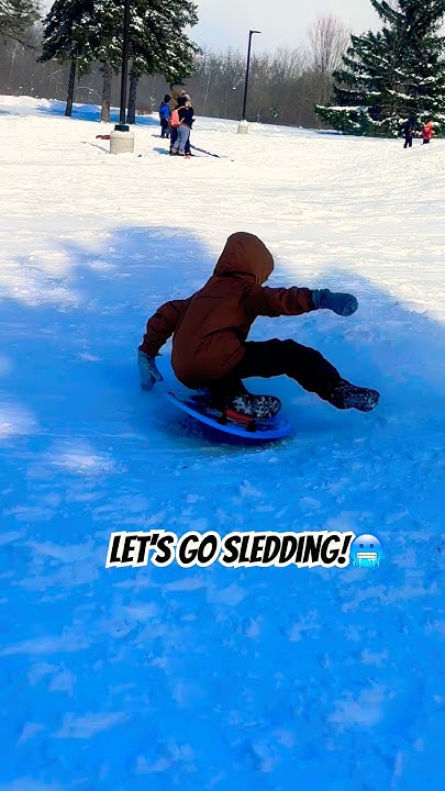 Let’s Go Sledding! 🥶🛷 #shorts #snow #sledding #nature - YouTube