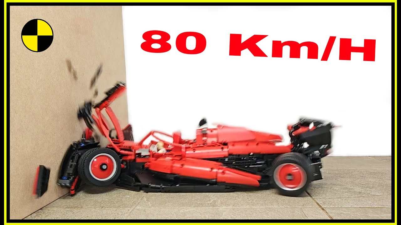 I CRASHED My Lego Car Ferrari F1 at 🚨 80 KM/H 🚨 and Here's What ...