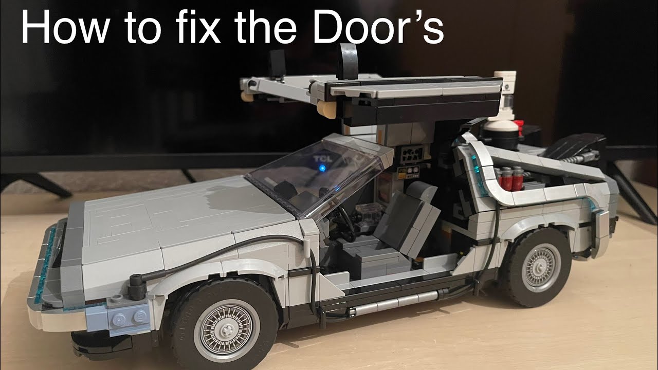 How to fix the Delorean Door’s | Lego 10300 | easy Tutorial - YouTube