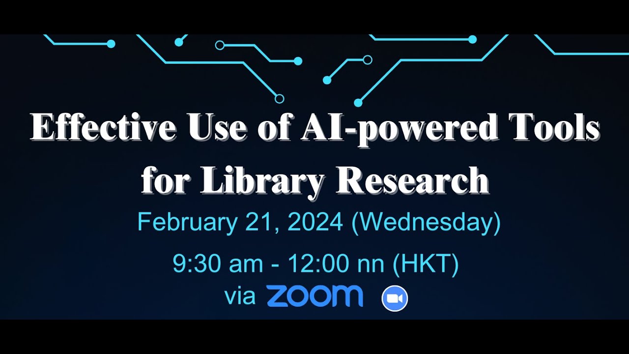 Effective Use of AI-powered Tools for Library Research (PART I) - YouTube