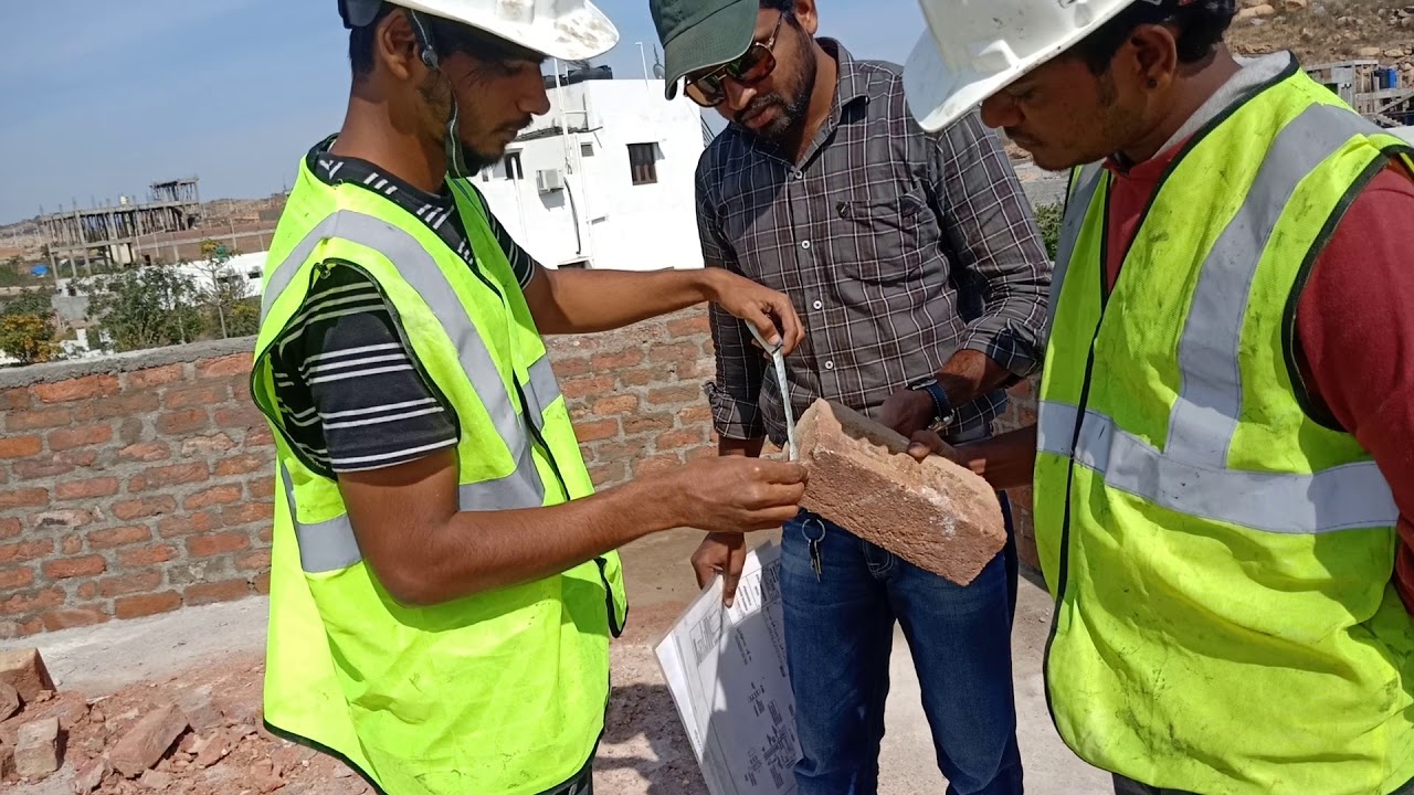 Red Brick testing for construction of walls. - YouTube