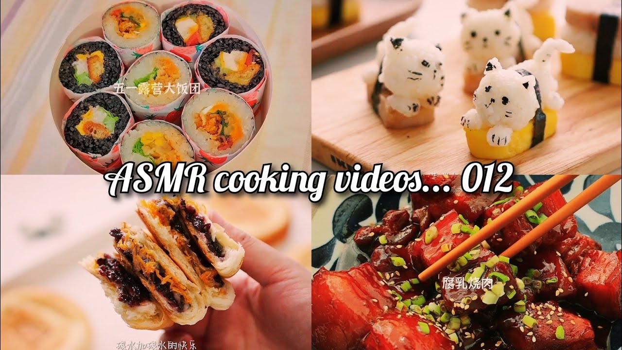 ASMR cooking compilation #12.Sweet and Spicy cooking videos. # ...