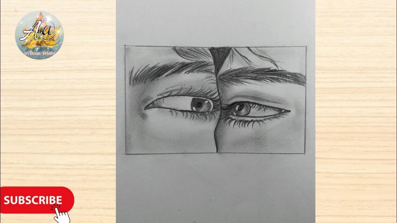 Learn to Draw couples Eyes for beginners ll Couple eye drawing step by ...