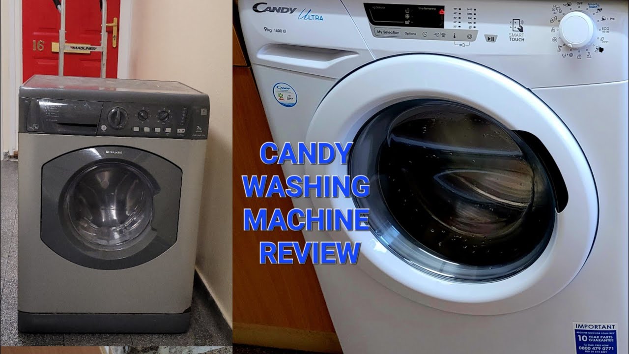HOTPOINT&CANDY WASHING MACHINE REVIEW//LAUNDRY - YouTube