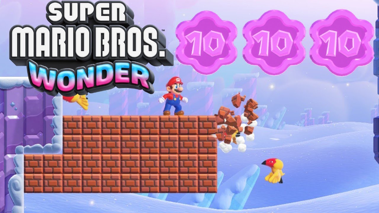 Super Mario Bros Wonder - Condarts Away All Purple Flower Coin ...