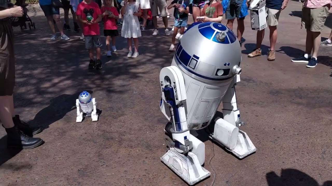 R2 vs. Tiny R2 (DISNEYLAND) - YouTube